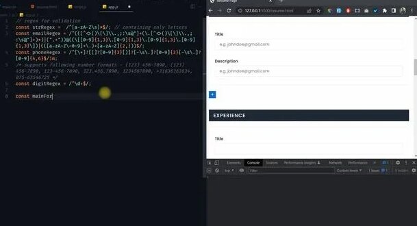 Resume/CV Builder JavaScript Project | HTML, CSS & Vanilla JavaScript | Resume Design - Смотреть ...