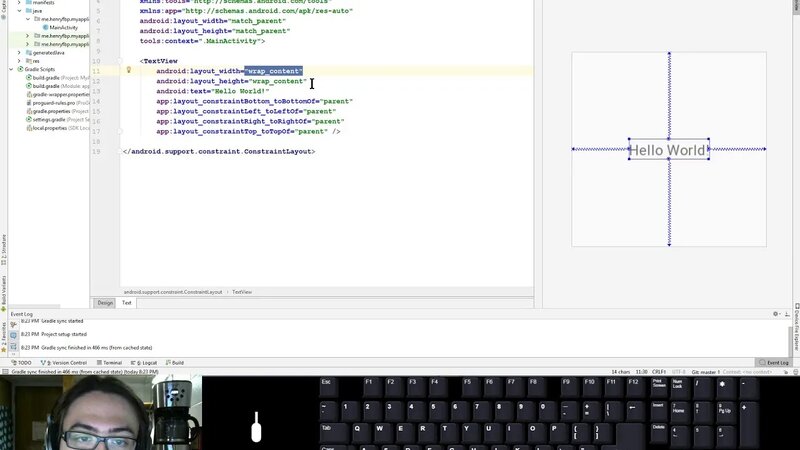 Android Studio Tutorial: activity_main.xml - YouTube - Смотреть онлайн в поиске Яндекса по Видео