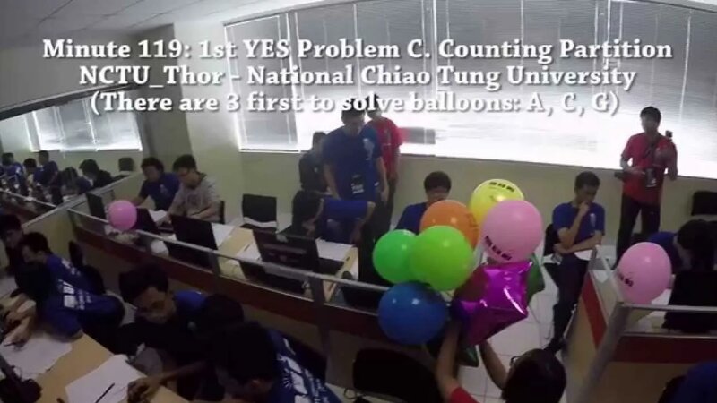 ICPC Jakarta 2015 - Star Balloons for the First to Solve - Смотреть онлайн в поиске Яндекса по Видео