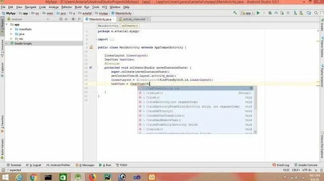 #6. How to add TextView from Java class/Dynamically in Android Studio. - Смотреть онлайн в ...