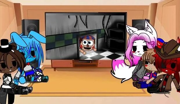 реакция Fnaf 1 & Fnaf 2 на смешную анимацию /gacha nox - Смотреть онлайн в поиске Яндекса по Видео