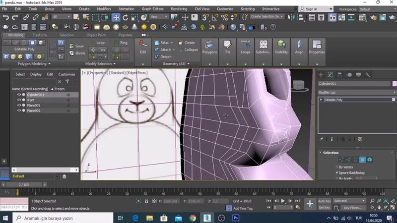 3DS MAX 2019 - Panda modelling - Смотреть онлайн в поиске Яндекса по Видео