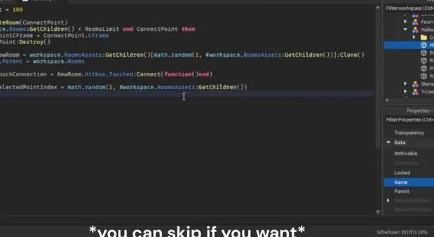 How to make a randomly generated rooms/maze system | roblox studio tutorial [read des ...