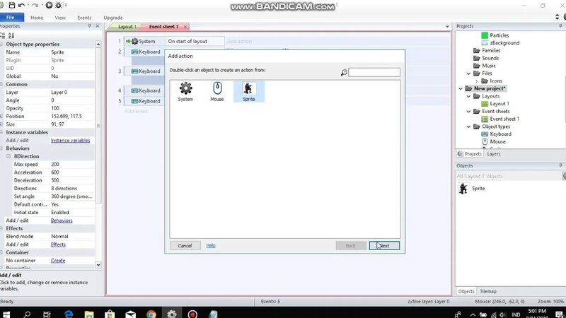construct 2 tutorial (1) how to make a character that can move in construct 2