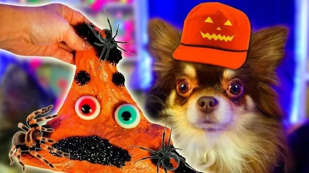 Глазастый слаи м на хэллоуин с пауками волшебные питомцы и Halloween антистресс челлендж