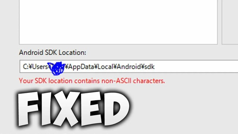How To Fix Your SDK location contains non Ascii characters | Android Studio - Смотреть онлайн в ...