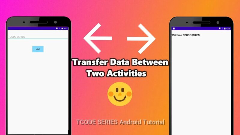 Android Studio app tutorial java How To Send Data From One Activity To Another Activity || #java ...