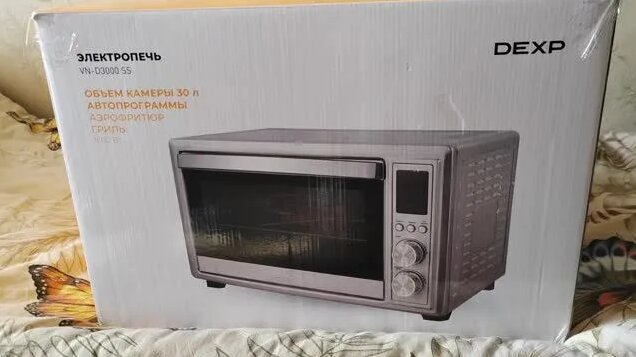 Мини-печь DEXP VN D3000 SS. Честный обзор_ подробная распаковка, обзор, и первое приготовление ...