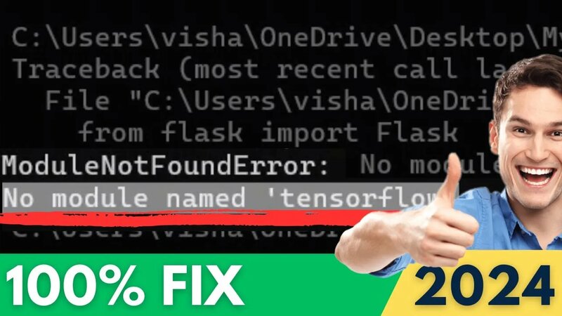 How to FIX ModuleNotFoundError: No Module Named Tensorflow in Jupyter Notebook (2024) - Yandex ...