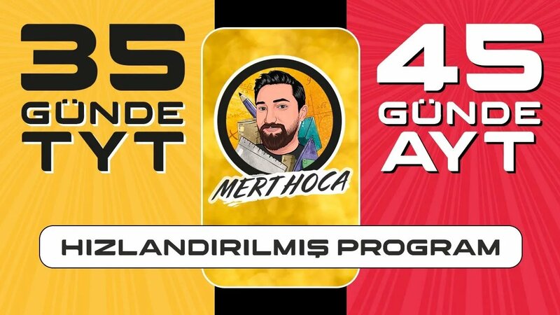 TYT ve AYT Hızlandırılmış Programlar Yayinda! | 35 Günde TYT | 45 Günde AYT | (PDF) #merthoca ...