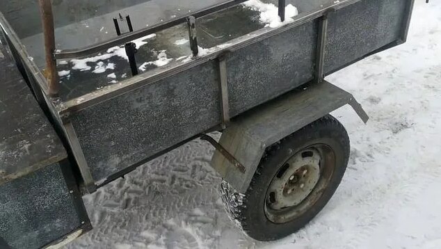Прицеп для мотоблока, самосвальный. Своими руками. - Смотреть онлайн в ...