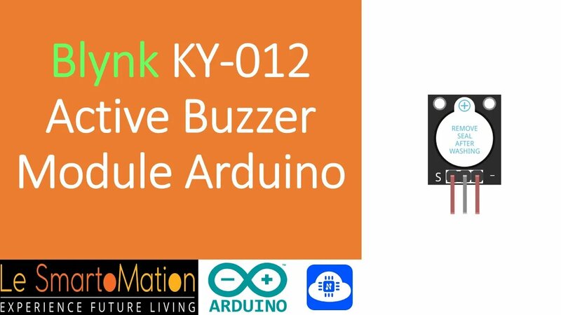 Blynk KY-012 Active Buzzer Module momentary switch with Arduino/Nodemcu (37 in 1 sensors kit ...