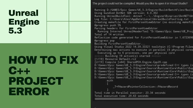 How To Fix C++ Project Error | Unreal Engine 5.3 - Смотреть онлайн в поиске Яндекса по Видео