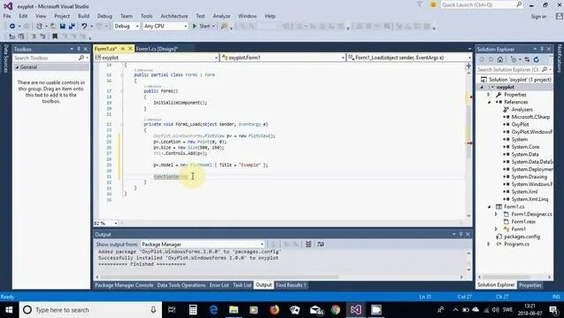 5 C# install oxyplot and plot simple functions - Смотреть онлайн в поиске Яндекса по Видео