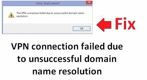 How to Fix VPN connection failed due to unsuccessful domain name resolution - Смотреть онлайн в ...