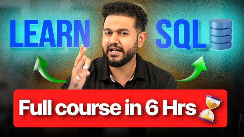 SQL Full Course for Beginners 2025 | SQL Tutorial For Beginners | SQL Training for Beginners ...