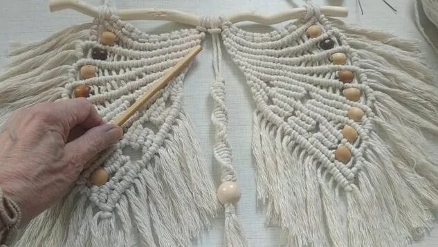 Панно макраме Крылья ангела Обзор Смотреть онлайн в поиске Яндекса по Видео