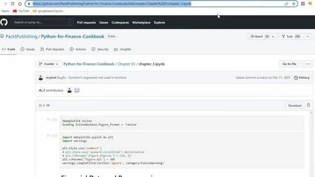 Как скачать код с github в notebook Google Colab. #python , #pythoncode, #github , #googlecolab ...