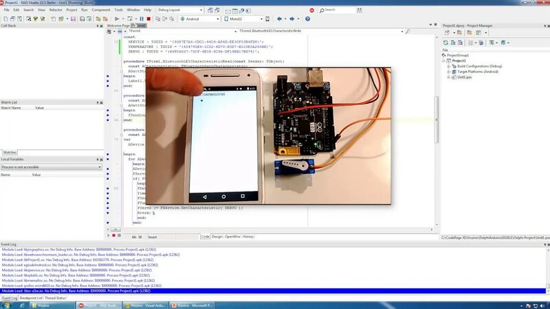 Visuino and Delphi Video Tutorial: Arduino 101 Bluetooth LE Remote Control from Android - Yandex ...