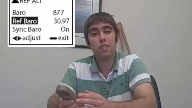 Kestrel 4000 Series: How to set reference barometric pressure / altitude - Смотреть онлайн в ...