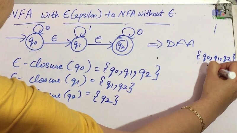 NFA to DFA Conversion- NFA with Epsilon to NFA without epsilon- Lecture - Yandex Video aramada ...