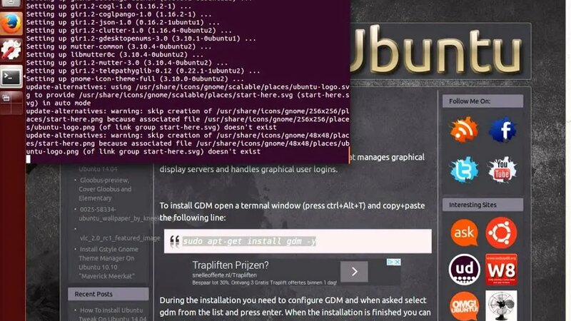 How To Install GDM On Ubuntu 14.04 - Смотреть онлайн в поиске Яндекса по Видео