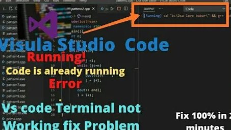 How To Run Program In Vs Code Terminal | Vs Code Output Working Problem | Terminal Not working ...
