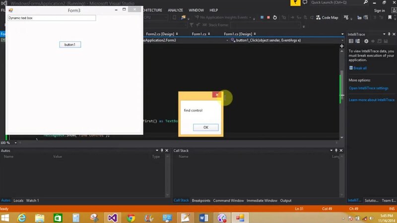How to find control which is created dynamically in windows form c# - Yandex Video aramada ...