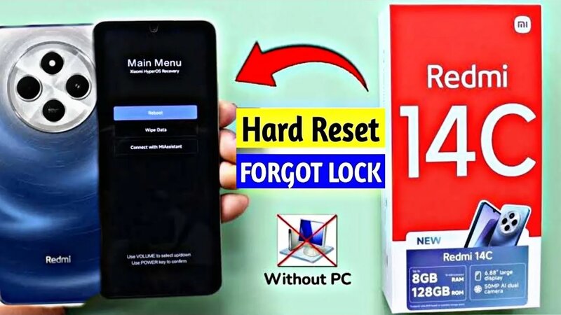 How To Hard Reset Xiaomi Redmi 14C Remove Screen Lock Pattern/Pin/Password | Xiaomi Redmi 14c ...