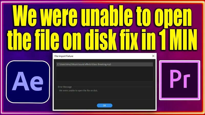 We Were Unable To Open the file on disk (Error Fix In 1 Min) | File Import Failure - Yandex ...