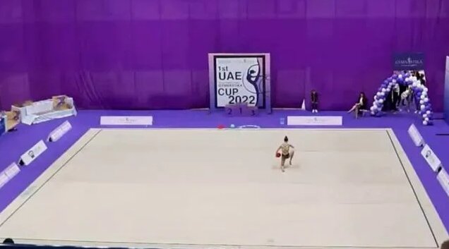 Uliana Travkina Rus Ball 1st Uae International Gymnastika Cup 2022 Ульяна Травкина мяч