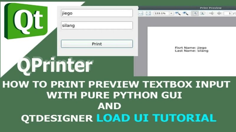 How To Create Print Preview With Qtdesigner | Load UI File | Python3 ... How To Create Print Preview With Qtdesigner | Load UI File | Python3 ...