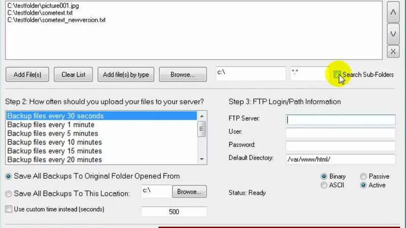 How to automatically upload files via FTP at regular intervals - Смотреть онлайн в поиске ...