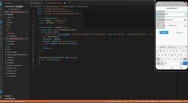 Insert Record into SQLite Database - Flutter - Смотреть онлайн в поиске Яндекса по Видео