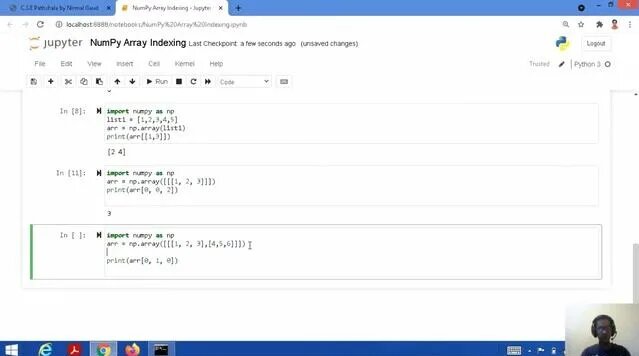 Introduction to NumPy (Tutorial 3): NumPy Array Indexing - Смотреть онлайн в поиске Яндекса по Видео