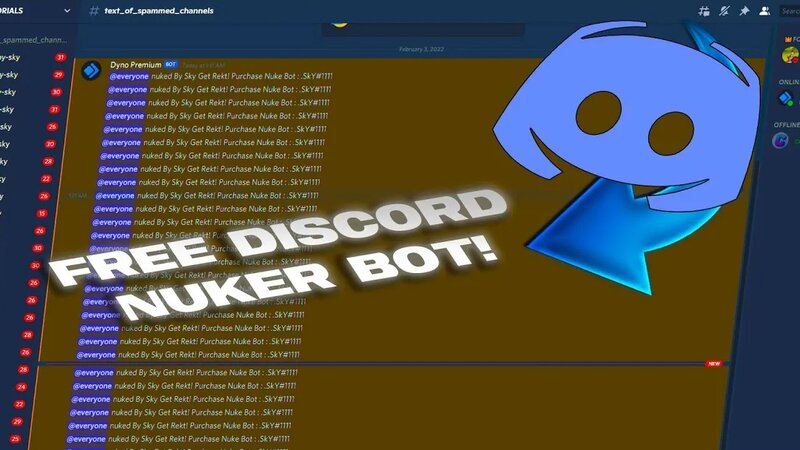 Free Discord Nuker Bot 2022 100% Working [Teaser] - Смотреть онлайн в поиске Яндекса по Видео