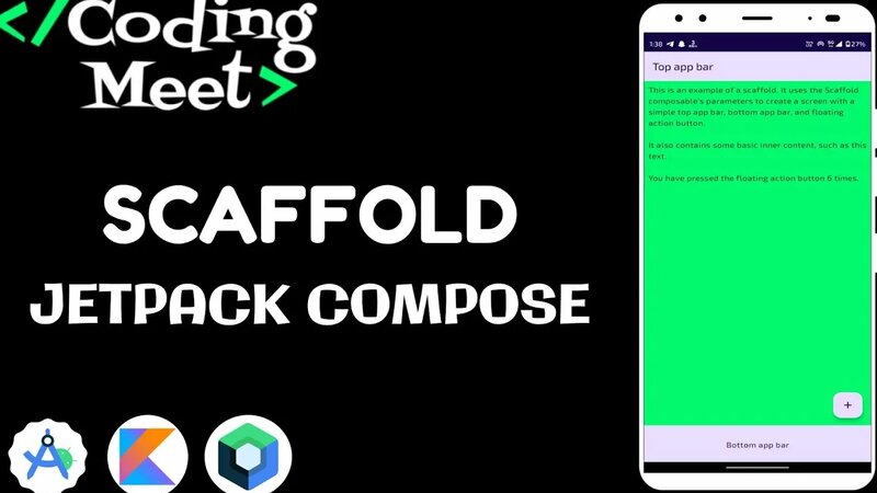 Understanding Scaffold in Jetpack Compose | Android Studio Tutorial - Yandex Video aramada ...