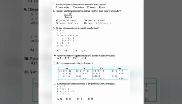 İnformatika 8-ci sinif , KSQ-1,2,3,4,5,6 sualları və Cavablari - Смотреть онлайн в поиске ...