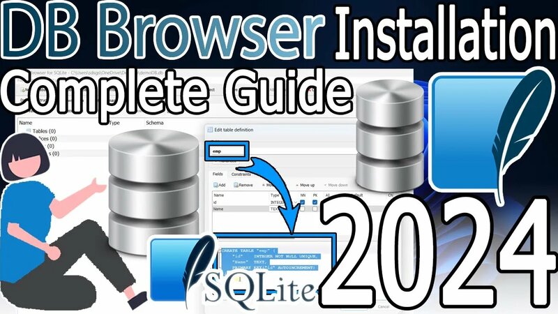 How to install DB Browser for SQLite on Windows 10/11 [ 2024 Update ] Create Database, Table in ...