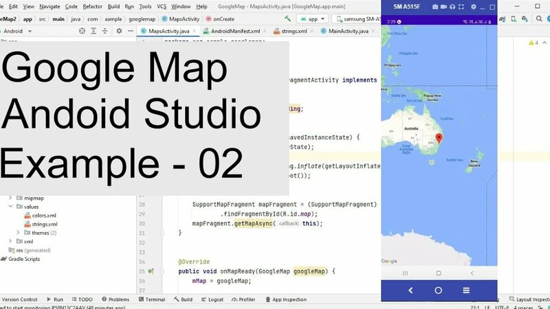 How to Implement Google Map in Android Studio | google map android studio example - 02 ...