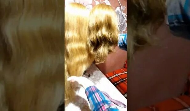 Манекен голова с натуральными волосами ?Болванка для причёсок ...