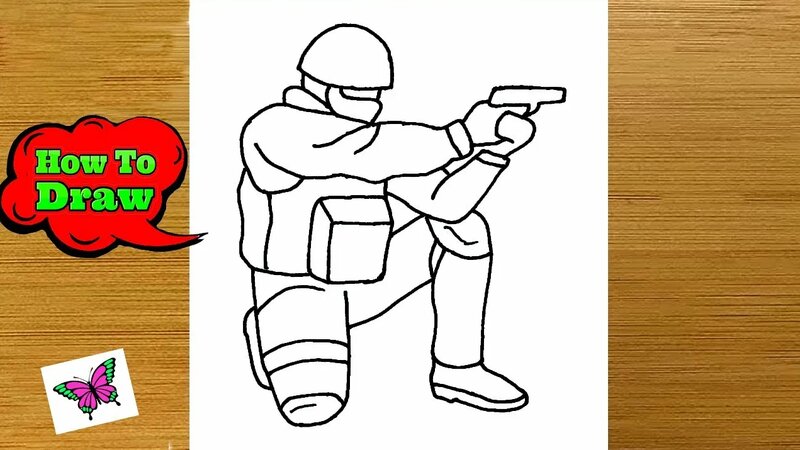 How to Draw Army Soldiers Easy | Soldier Drawing Step by Step ...