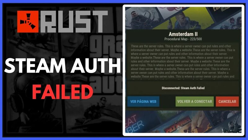 RUST | Steam Auth Failed - Easy Fix! - Смотреть онлайн в поиске Яндекса по Видео