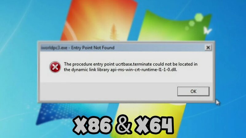 Cách fix lỗi api-ms-win-crt-runtime-l1-1-0.dll cho máy 32bit và 64bit (x86 và x64) - Смотреть ...