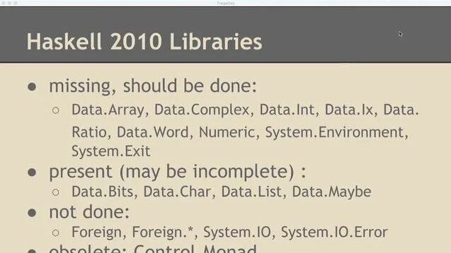 FregeDay: Roadmap for resolving differences between Haskell and Frege (Ingo Wechsung) - Смотреть ...