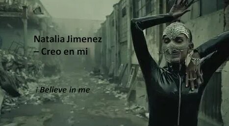 Natalia Jiménez - Creo en mi (Letra español & Inglés ) [Spanish ...