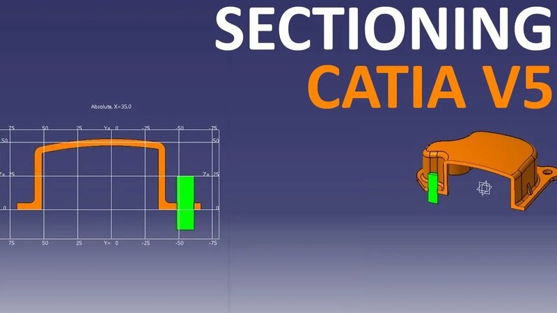 Sectioning in Catia V5 - Export section, grid to section and more - Yandex Video aramada ...
