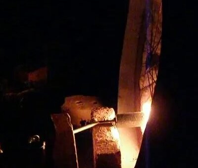 Газовая печь для обжига керамики (горн). Восстановительное пламя ...
