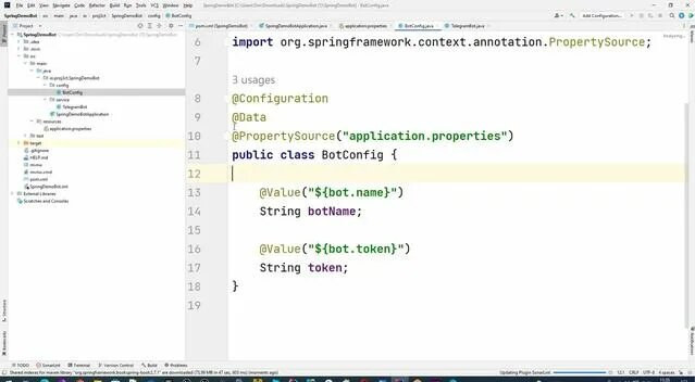 Простой Telegram бот на Java и Spring Boot- Создание Telegram бота, реализация базового ...