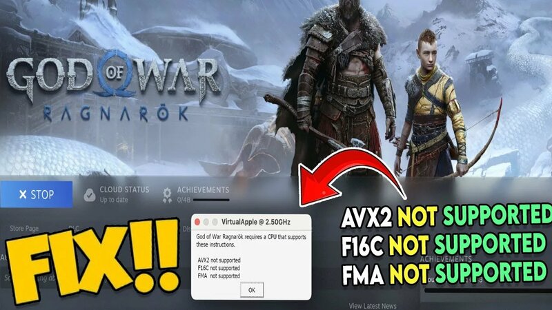 How to FIX God of War: Ragnarok requires AVX2, F16C and FMA Error - Смотреть онлайн в поиске ...